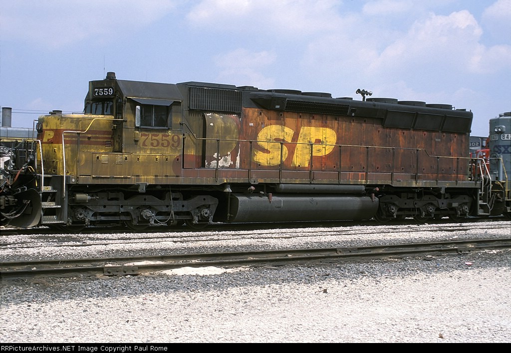 SP 7559, EMD SD45, at BRC Clearing Yard
